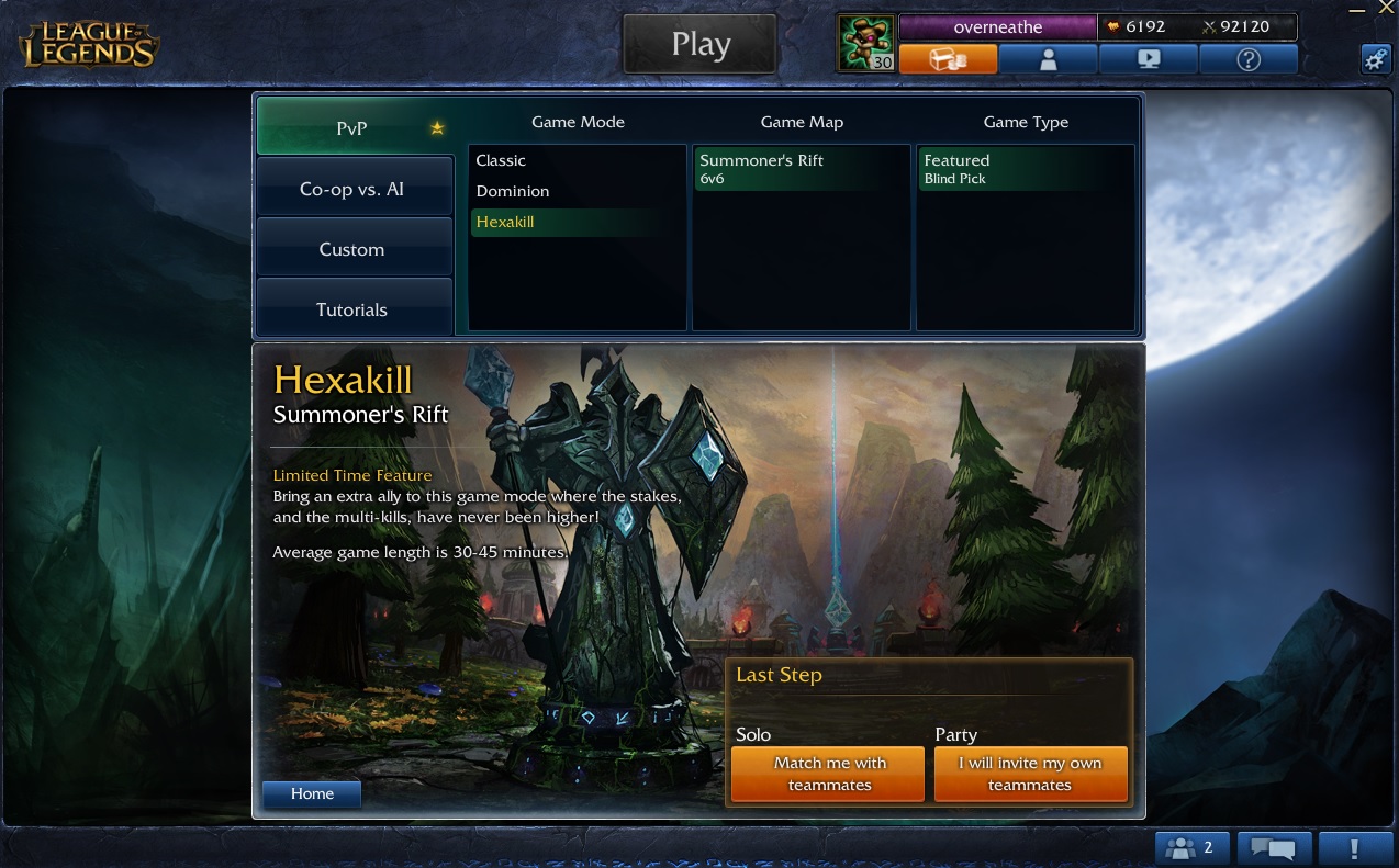 LoL - Hexakill, le mode de jeu 6v6 à partir du 20 février