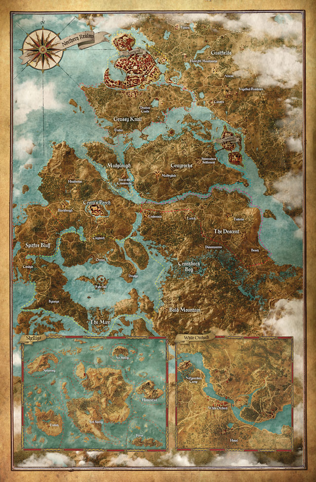 The Witcher 3 : Carte complète et vidéo des premiers pas