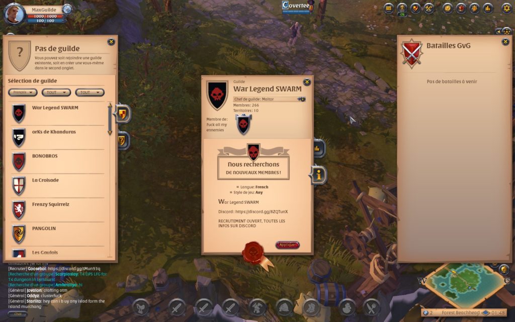 Guide Albion Online - Création et gestion d'une guilde