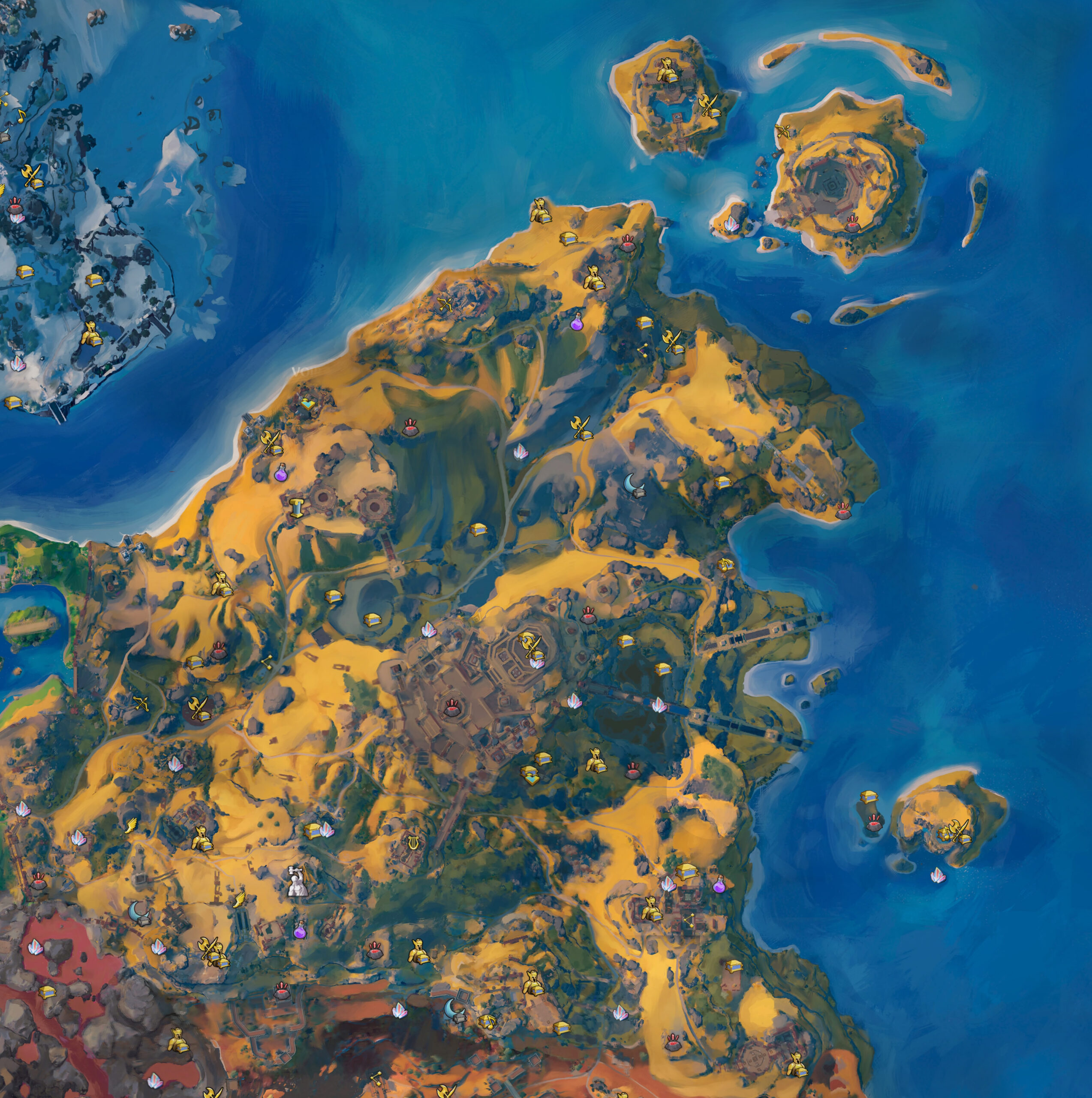 Guide Immortals Fenyx Rising - La carte complète, tous les trésors ...