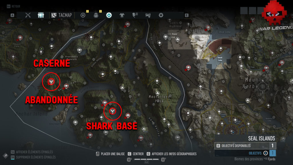 Guide Ghost Recon Breakpoint - Emplacements des bases des Wolves
