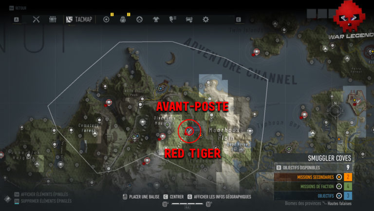 Guide Ghost Recon Breakpoint - Emplacements des bases des Wolves