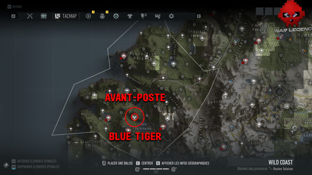 Guide Ghost Recon Breakpoint - Emplacements des bases des Wolves