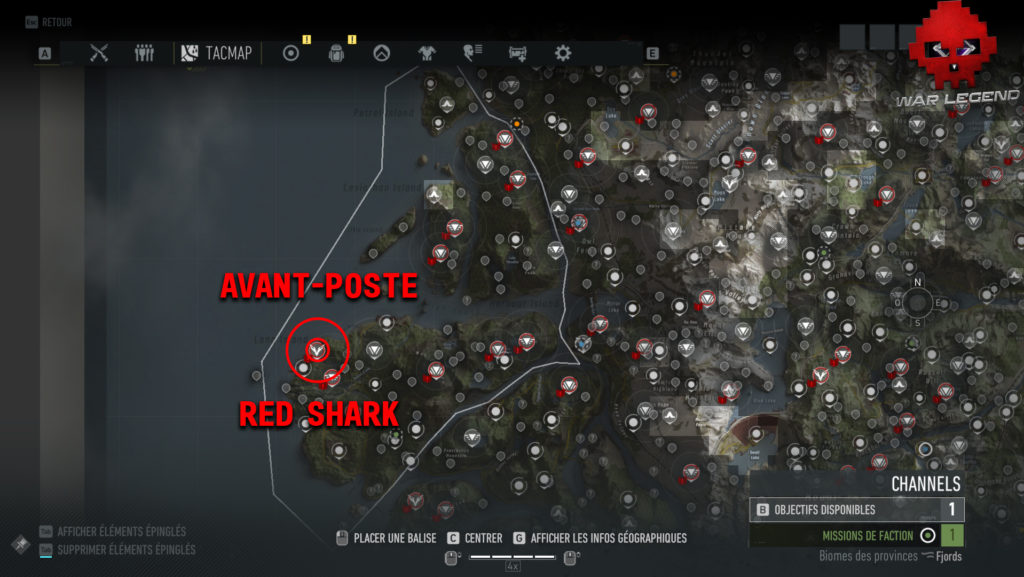 Guide Ghost Recon Breakpoint - Emplacements des bases des Wolves