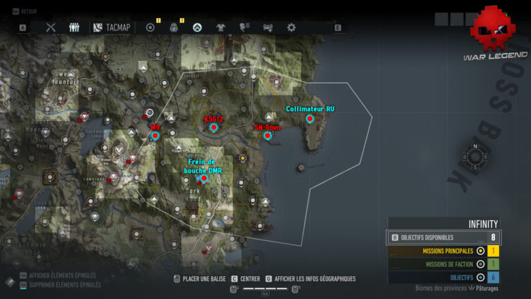 Guide Ghost Recon Breakpoint - Emplacements des plans (armes ...