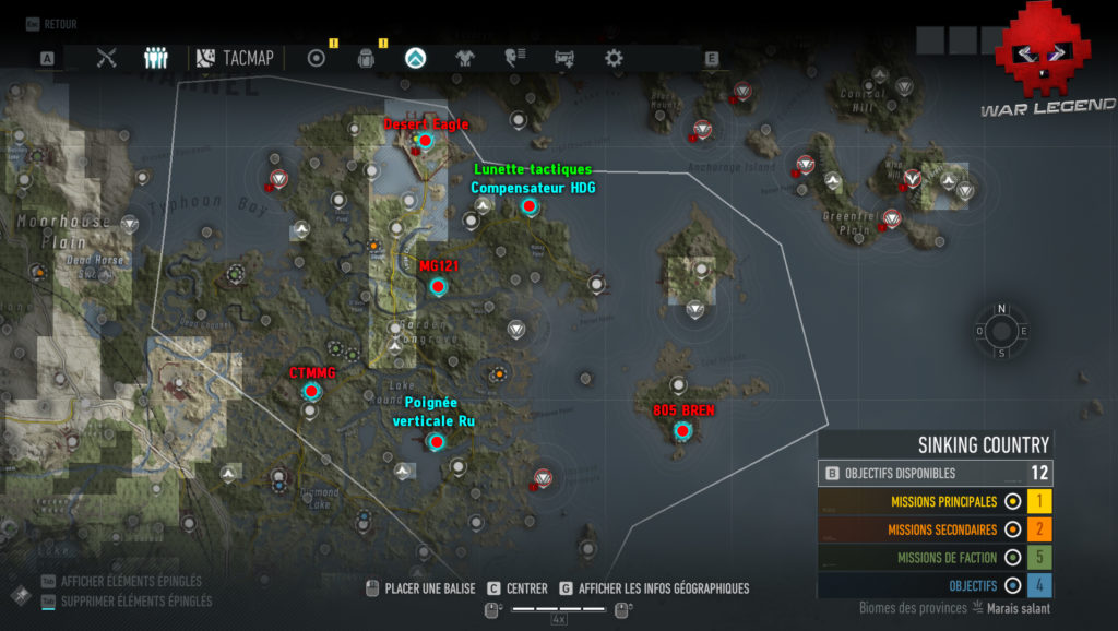 Guide Ghost Recon Breakpoint - Emplacements des plans (armes ...