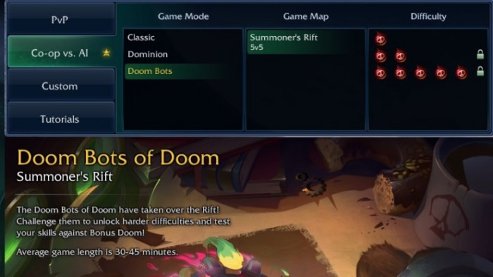 League of Legends - Nouveau challenge avec les bots DOOM